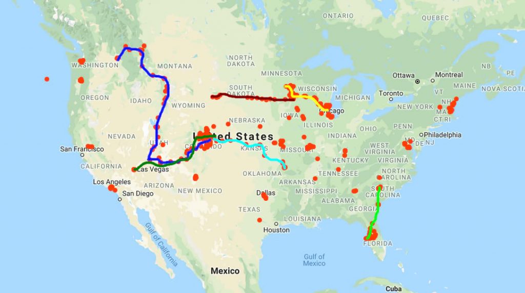 Exploring My Personal Geographic History Through Google Map’s Timeline ...