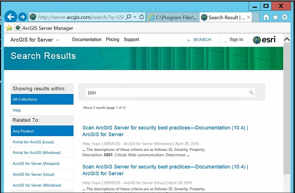 New at ArcGIS Server 10.4 serverScan.py ! | [current-page:pager]SSP ...